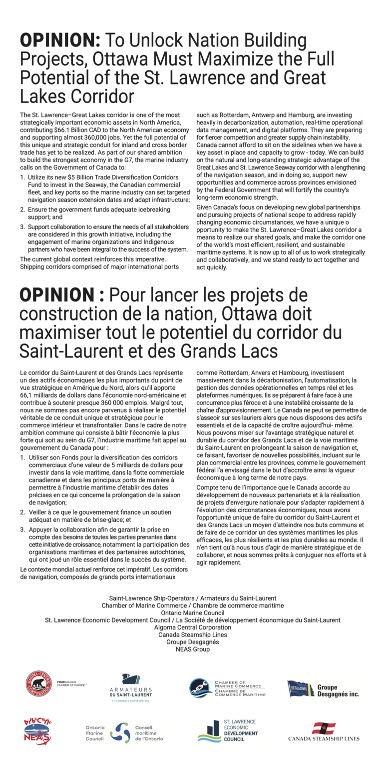 OPINION: To Unlock Nation Building Projects, Ottawa Must Maximize the ...